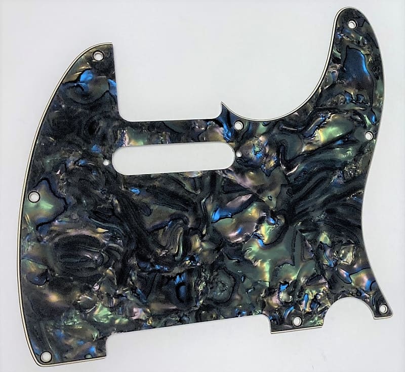 W.D. Telecaster Pickguard (modern version) Black Abalone | Reverb