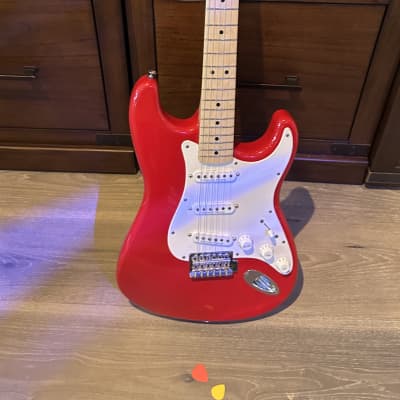 Fender STRATOCASTER BLACK LABEL 1995 - CHERRY RED | Reverb
