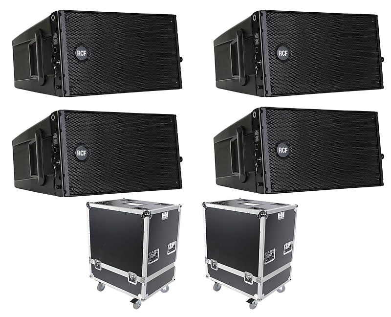 4x RCF HDL 10-A + 2x ProX Cases | Reverb
