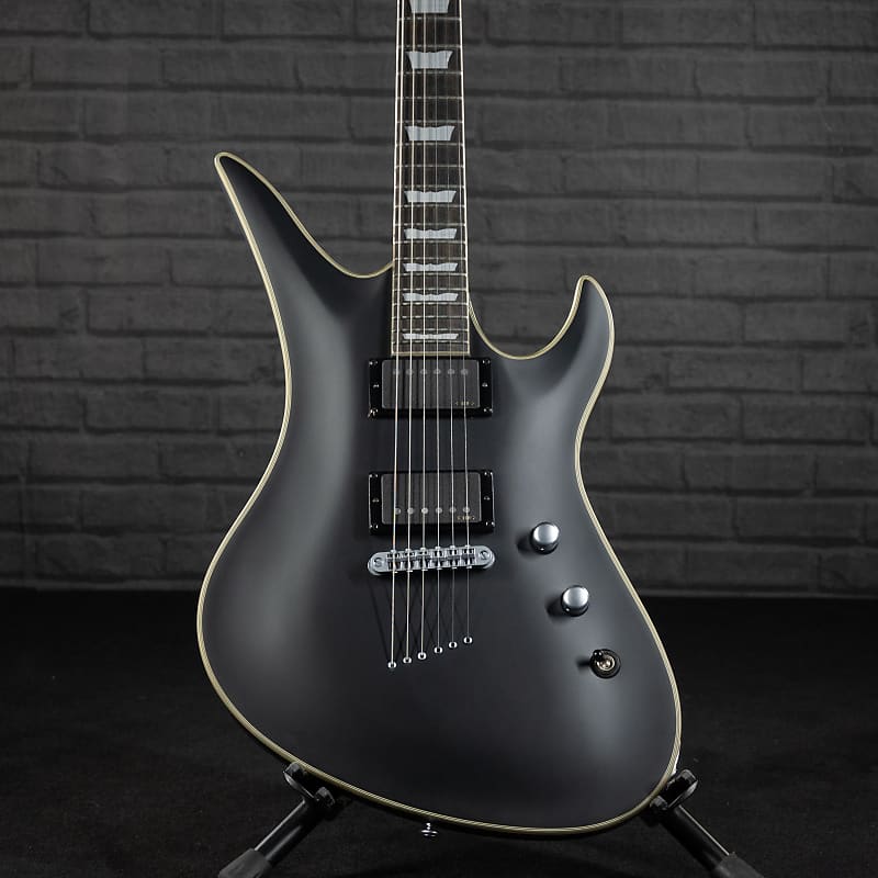 Schecter Avenger Prototype Electric Guitar (Satin Black) USED | Reverb