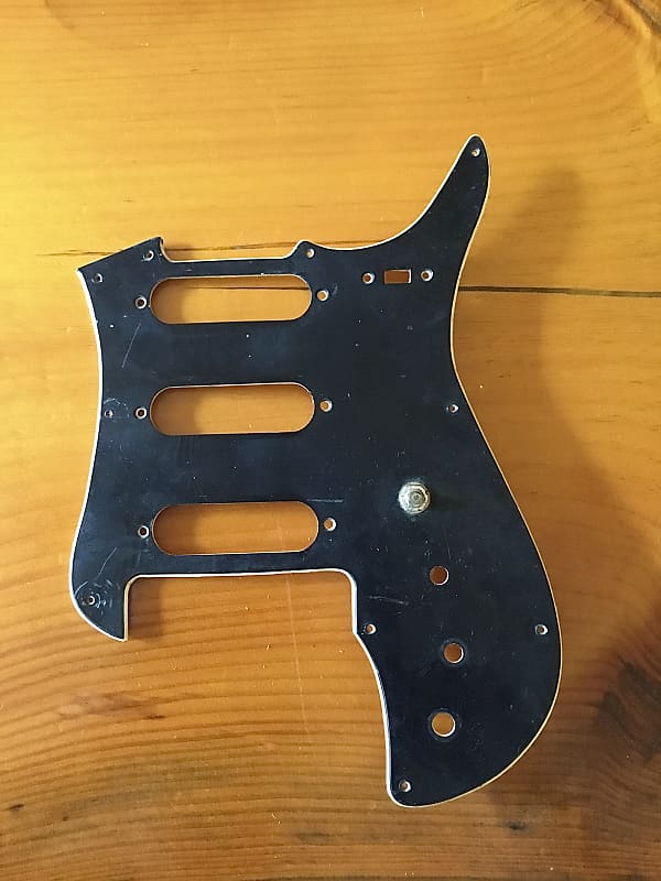 SSS Black Pickguard 1960s - 70s, Kingston, Teisco, Harmony, | Reverb