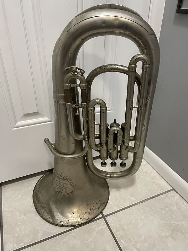 august heinem baritone euphonium 1920s-1930s project | Reverb