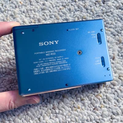 [RARE] Sony MZ-R50 Walkman MiniDisc Player, Excellent Blue ! | Reverb