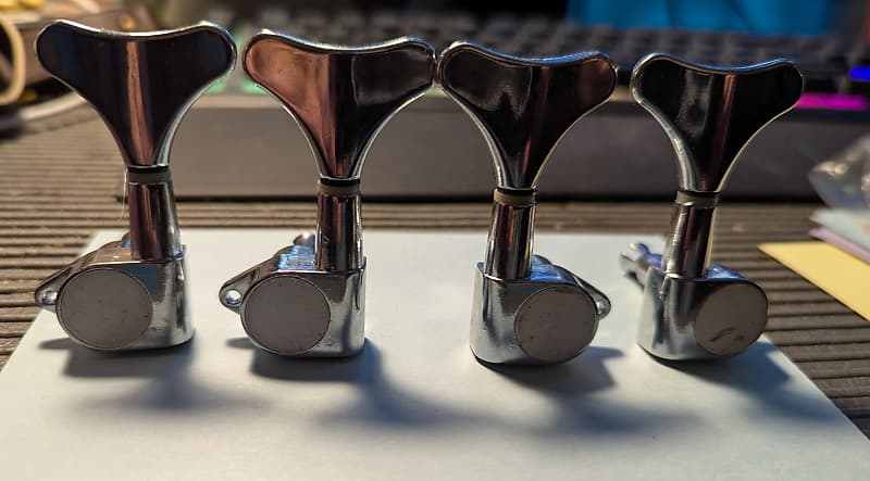 Unknown Electric Bass tuning pegs 2X2 New out of package | Reverb