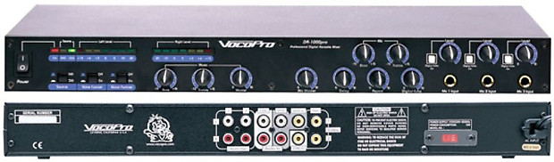 Vocopro DA-1000 PRO 3-Mic Input Karaoke Mixer | Reverb