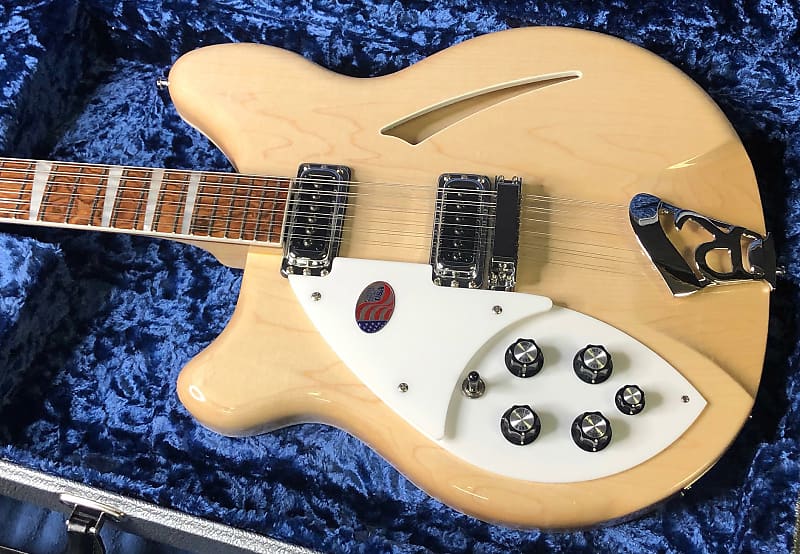 MINT! 2019 Rickenbacker 360/12 Left Handed Maple Glo 100% | Reverb