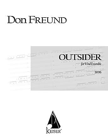 Outsider For Wind Ensemble Score Parts | Reverb