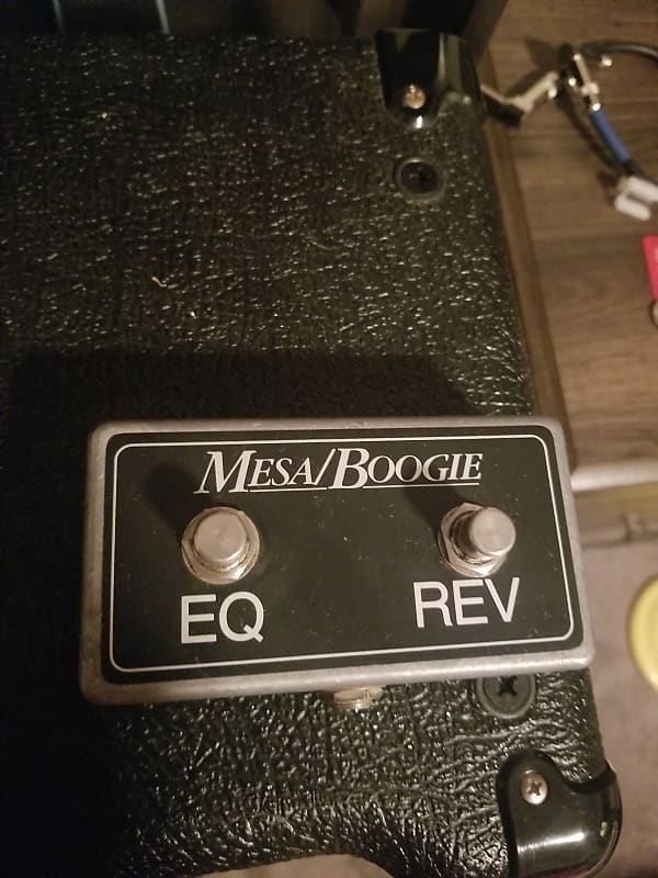 Mesa Boogie Eq/Rev Footswitch 1990s Black and Silver | Reverb