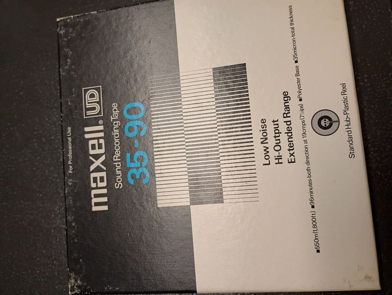 Maxell UD 35-90 7 inch reel 1983 - Black White | Reverb