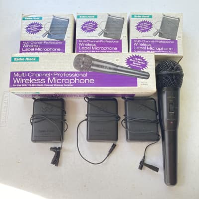 Vintage Radio Shack 170 MHz Wireless Microphones | Reverb