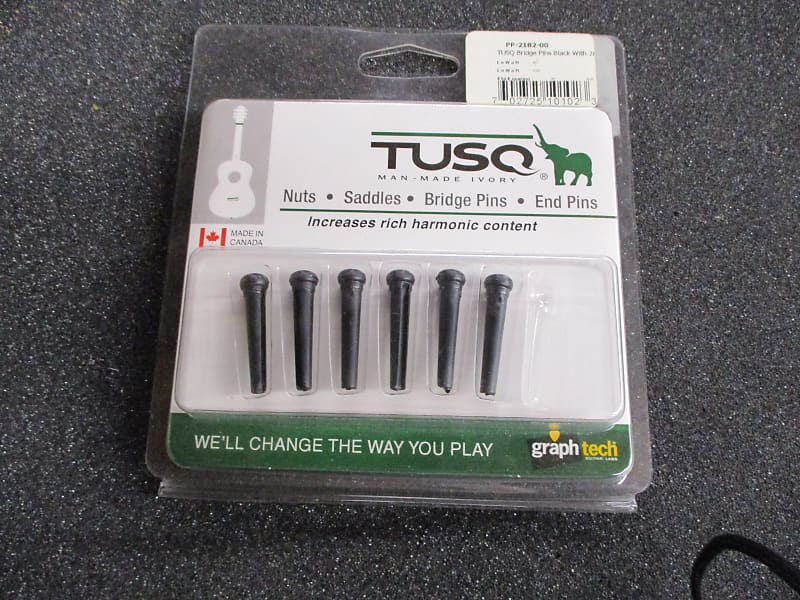 Graph Tech Bridge Pins Black | Reverb