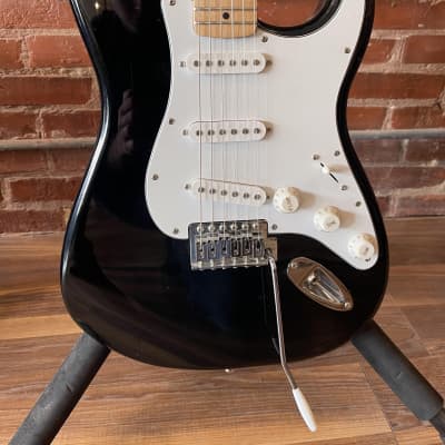 Fender Starcaster Stratocaster Black with matching headstock | Reverb