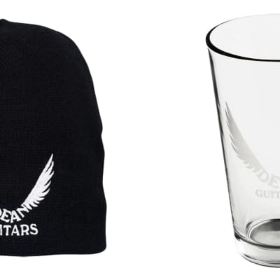 DEAN Padded Black Leather Wings Logo GUITAR Strap NEW - Logo | Reverb