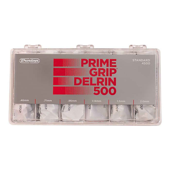 Jim Dunlop- Prime Grip Delrin 500 Pick Gauged Box Set 324x | Reverb