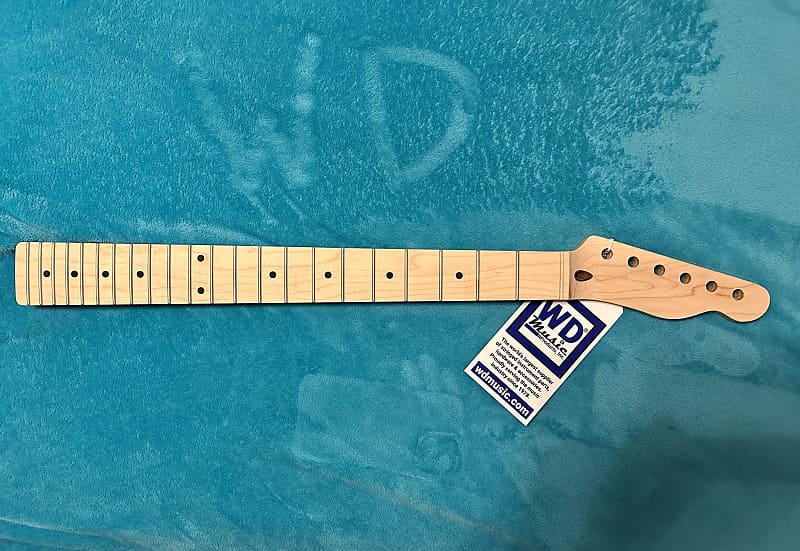 WD TNMCM 2022 Maple Telecaster neck 22 fret Graphtech NUT | Reverb