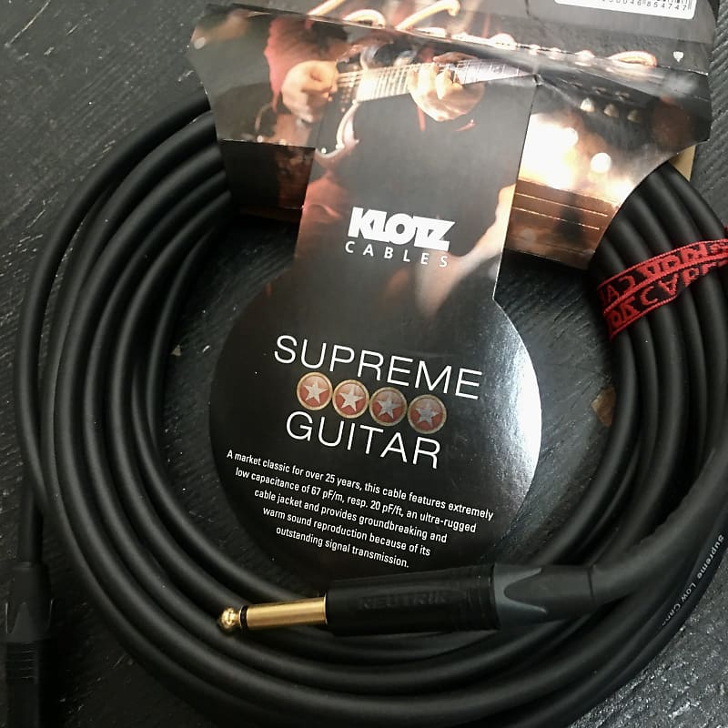 Klotz Cables LaGrange 30ft Straight/Straight 1/4 inch | Reverb