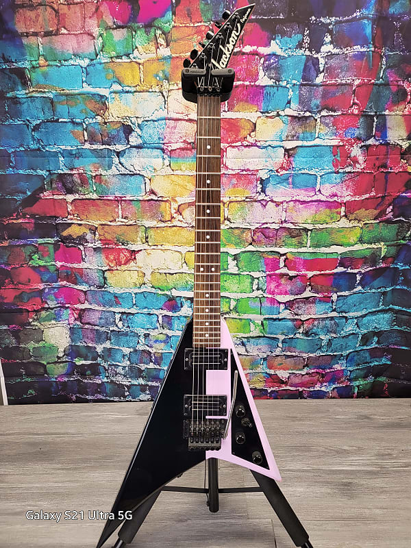 2004 Jackson RR MIJ PS3 RHOADS Custom black/ bubblegum pink | Reverb