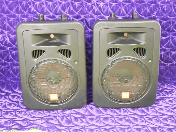 PAIR JBL EON10 G2 POWERED SPEAKERS PA SYSTEM / STAGE Monitor | Reverb