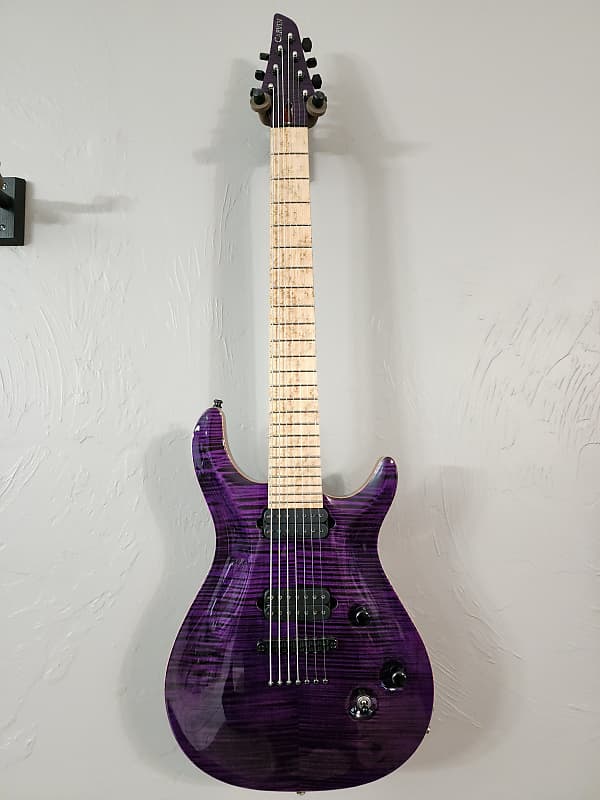 Kiesel | Carvin CT7 - Trans Purple Flame Maple | Reverb
