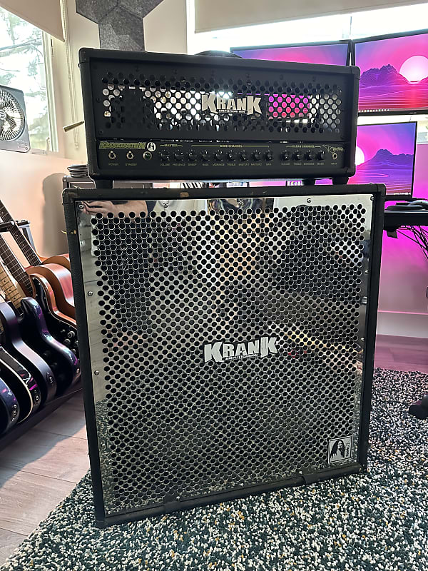 Krank Krankenstein Cab 4 x 12 (2005) - Chrome / Black | Reverb