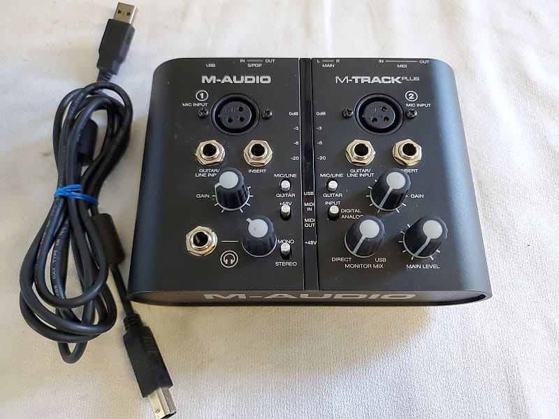 M-Audio M-Track Plus - USB Audio/MIDI Interface - With USB | Reverb