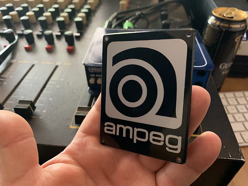 Ampeg Logo Badge Plastic | Reverb