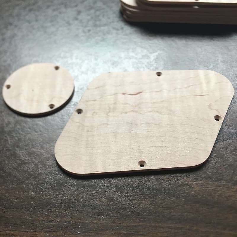 Guilford 3A Flame Maple Backplate Set - Fits Les Paul | Reverb