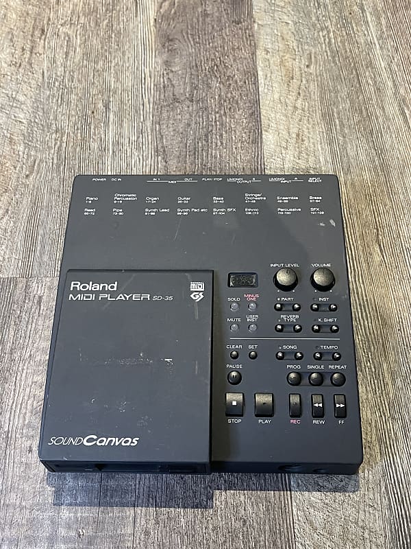 Roland SD35 Midi Player 1990s - black | Reverb