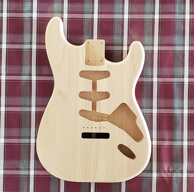 Woodtech Routing Paint Grade Alder Stratocaster Body - | Reverb
