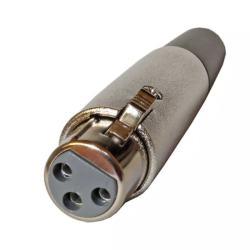 3 Pin Xlr Female Solder Connector Jack Full Metal Body Plug | Reverb