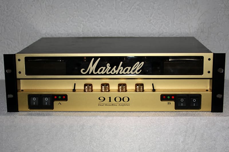 Marshall 9100 Dual Mono Bloc 1993-2002 - Gold 2x50W | Reverb