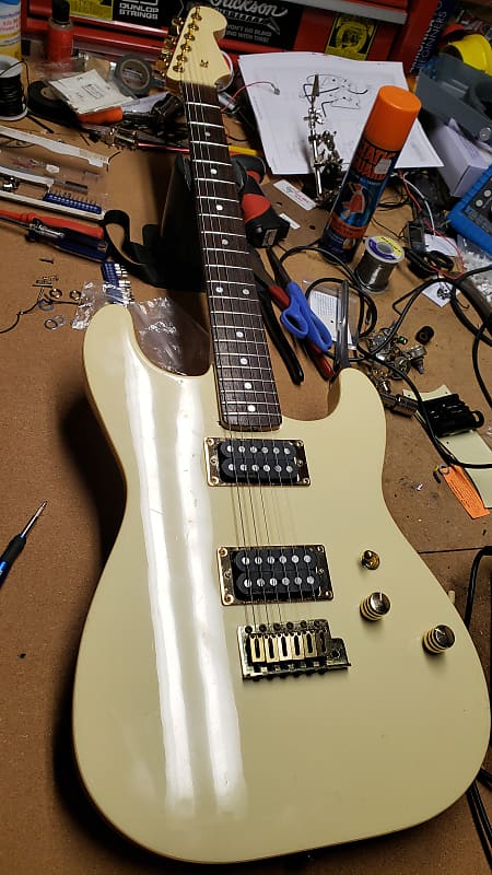Partscaster Super Strat - White | Reverb