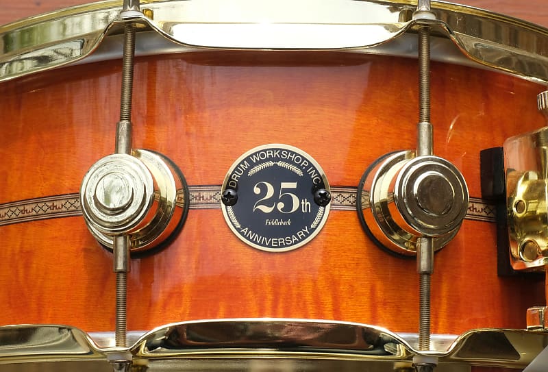 DW 25th Anniversary Timeless Timber Snare Drum – Amber | Reverb