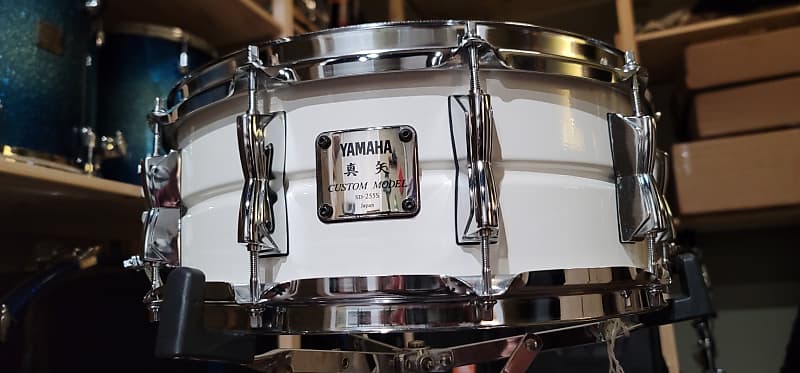 Yamaha 5.5x14 LUNA SEA Shinya Signature Snare Drum White | Reverb