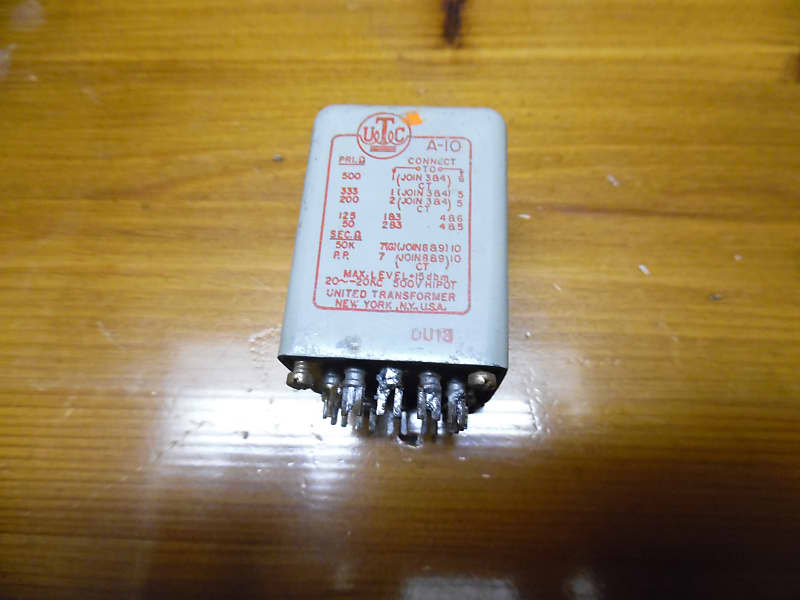 UTC A-10 Preamp Limiter Transformer 1950's | Reverb Canada