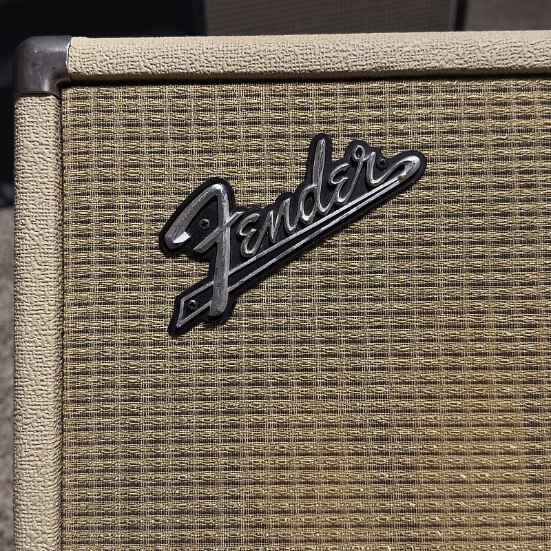 Fender Band~Master cab only 1964-1966 Blonde re-cover | Reverb