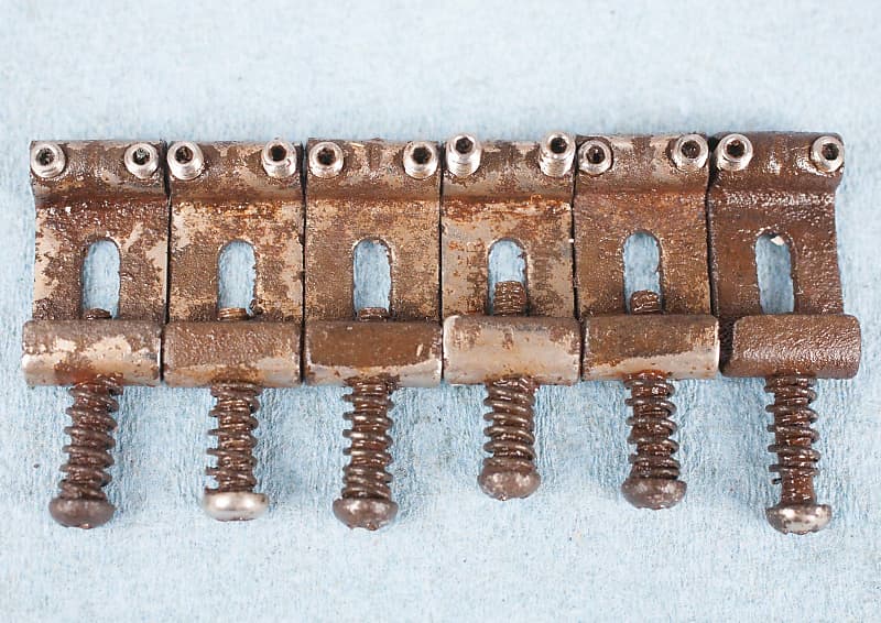 Fender Stratocaster Saddles 1960 | Reverb