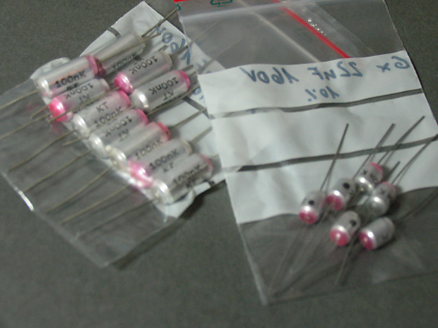 Styroflex (Polystyrene) Capacitors NOS - Set of 4 | Reverb