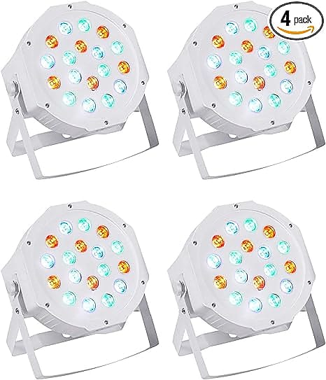 (4) Rockpar50 Led Rgb Compact Par Can Dj/Club/Stage Dmx Wash | Reverb