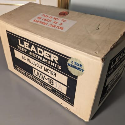 Leader AC Millivoltmeter LMV-181A | Reverb