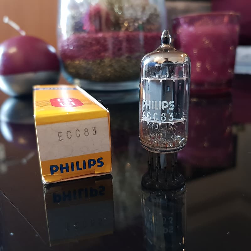ECC83 12AX7 Philips Ei 17mm long plate NOS NIB | Reverb