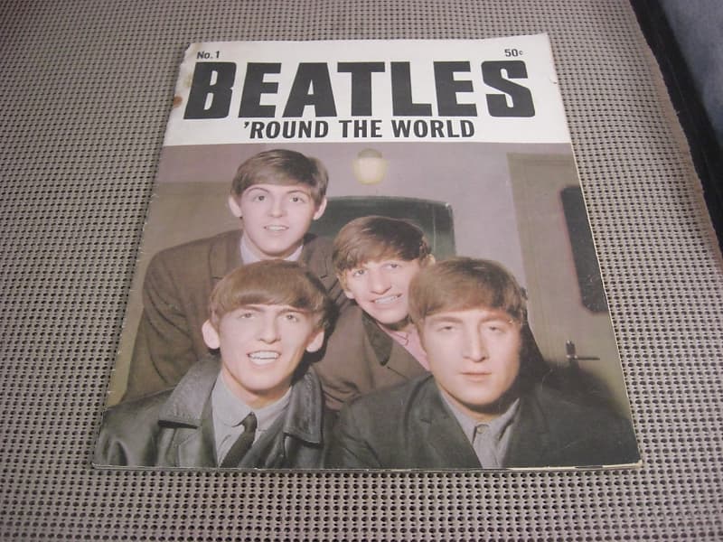 The Beatles Book Round the World No.1 paperback 1964 VG Cond. | Reverb