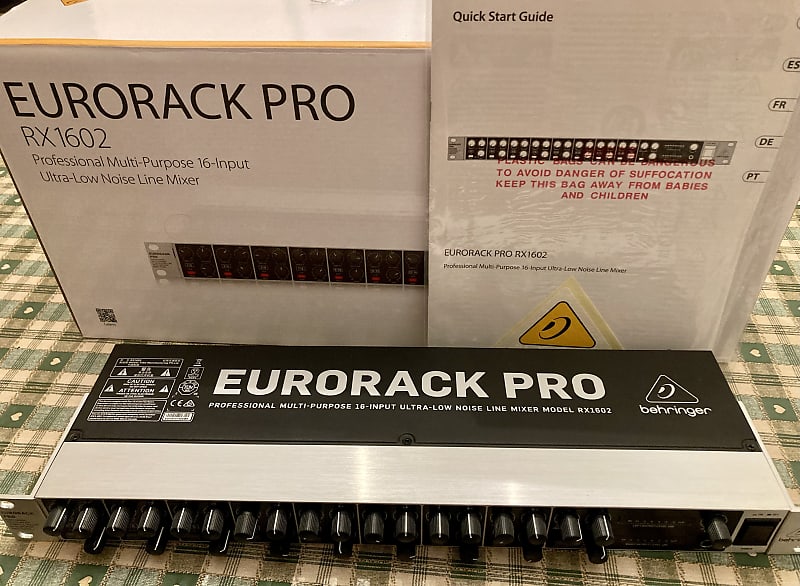 Behringer RX1602 V2 8 Channel Stereo Rack Mixer - Mint | Reverb