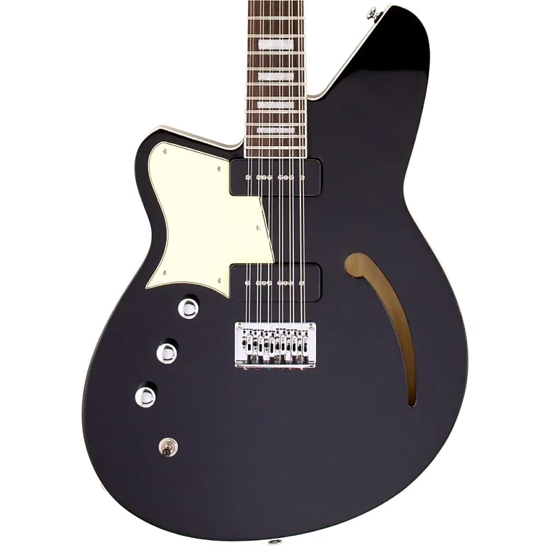 Reverend Airwave 12 String Lefty Midnight Black | Reverb