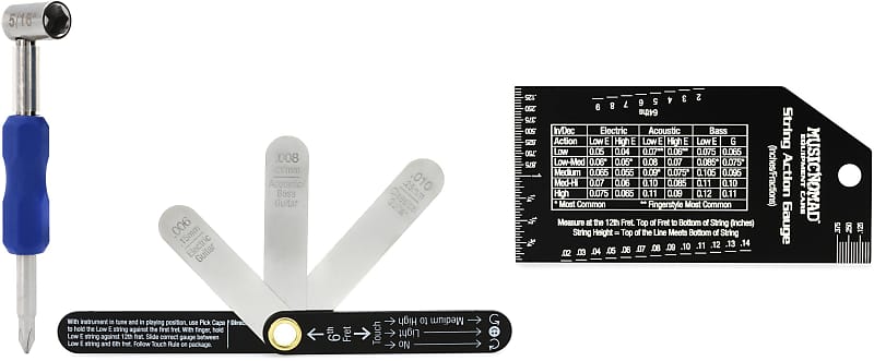 MusicNomad Truss Rod Neck Relief Measure and Adjust Kit for | Reverb