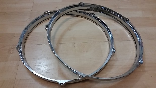 Gretsch style 5 hole 12 inch Die Cast Hoop Pair | Reverb