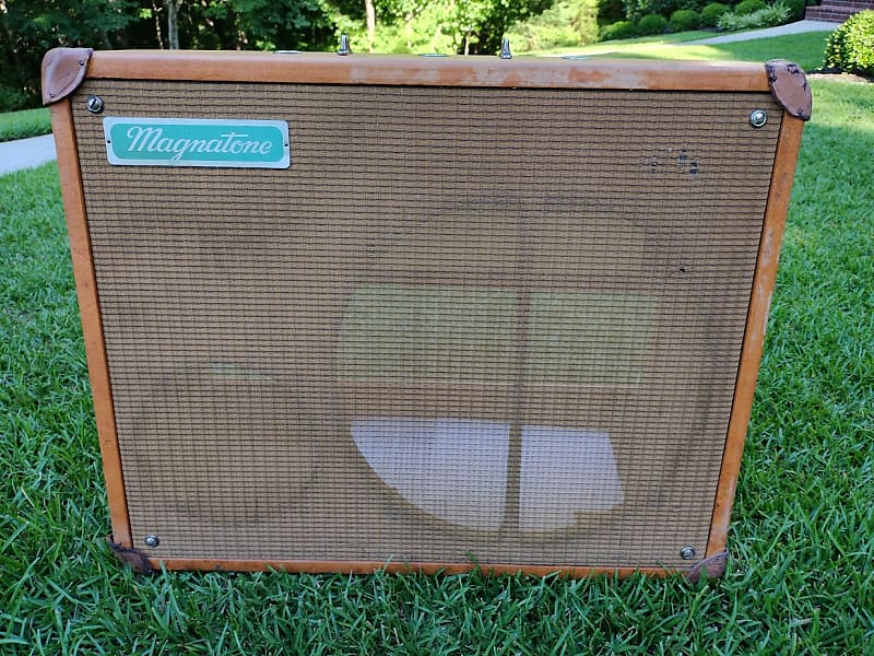 Vintage 1956 Magnatone Model 180 Triplex - Cabinet and | Reverb