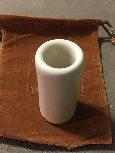 Paloma Stone Guitar Slide White Excellent Hardly Used | Reverb