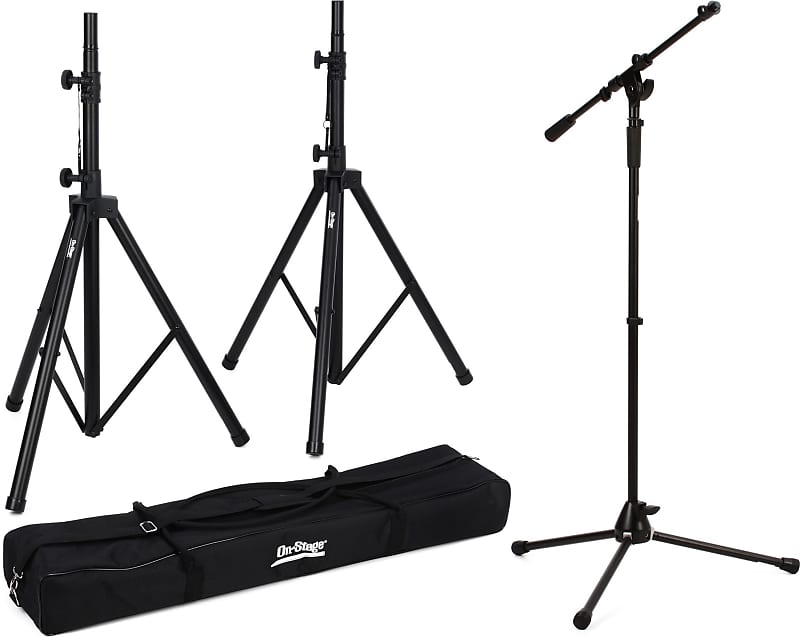 On-Stage SSP7950 All-aluminum Speaker Stand Pack with Bag | Reverb