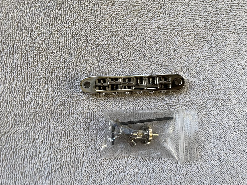 Pinnacle Machined Bell Brass Nashville TOM guitar bridge for | Reverb